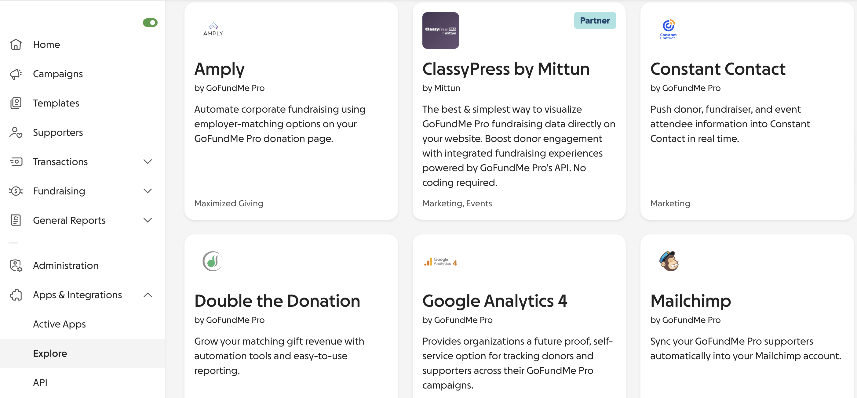 Intro to your account – GoFundMe Pro Help Center