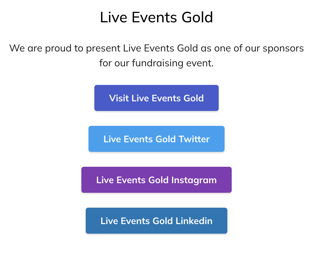 Sponsors on Live Events – GoFundMe Pro Help Center